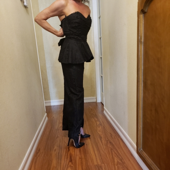 Roberta California | Dresses | Black Lace Formal Dress | Poshmark